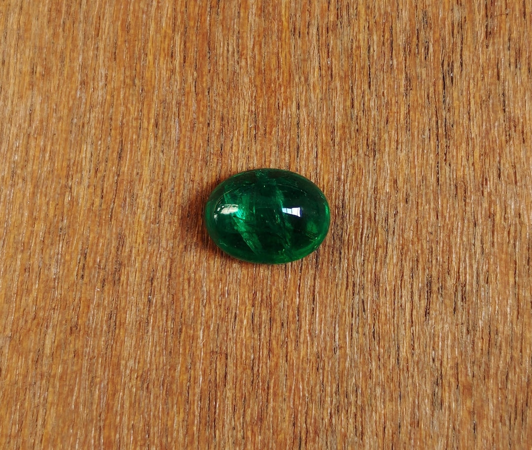 Natural Emerald Transparent Cabochon Oval 2.85 Cts 8x10 Mm Rare Rich ...