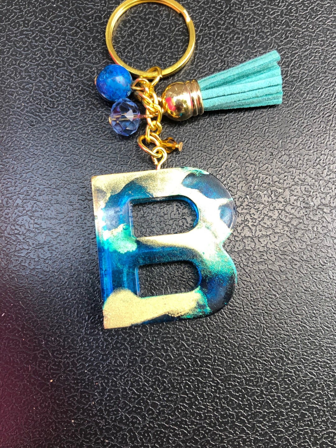 Keychain B With Swarovski Crystal and Quartz - Etsy