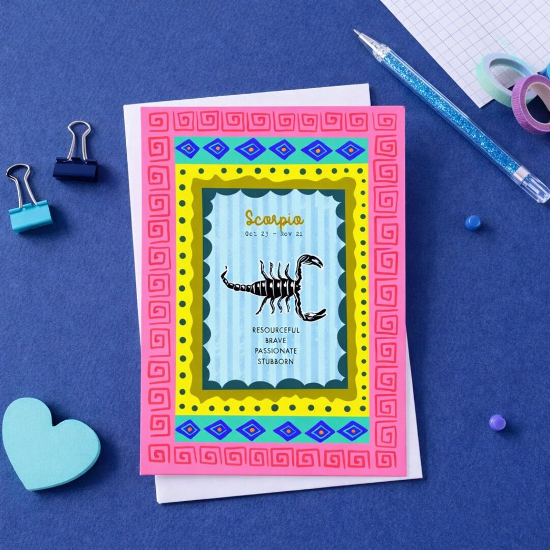 Scoprio Birthday Card - Etsy