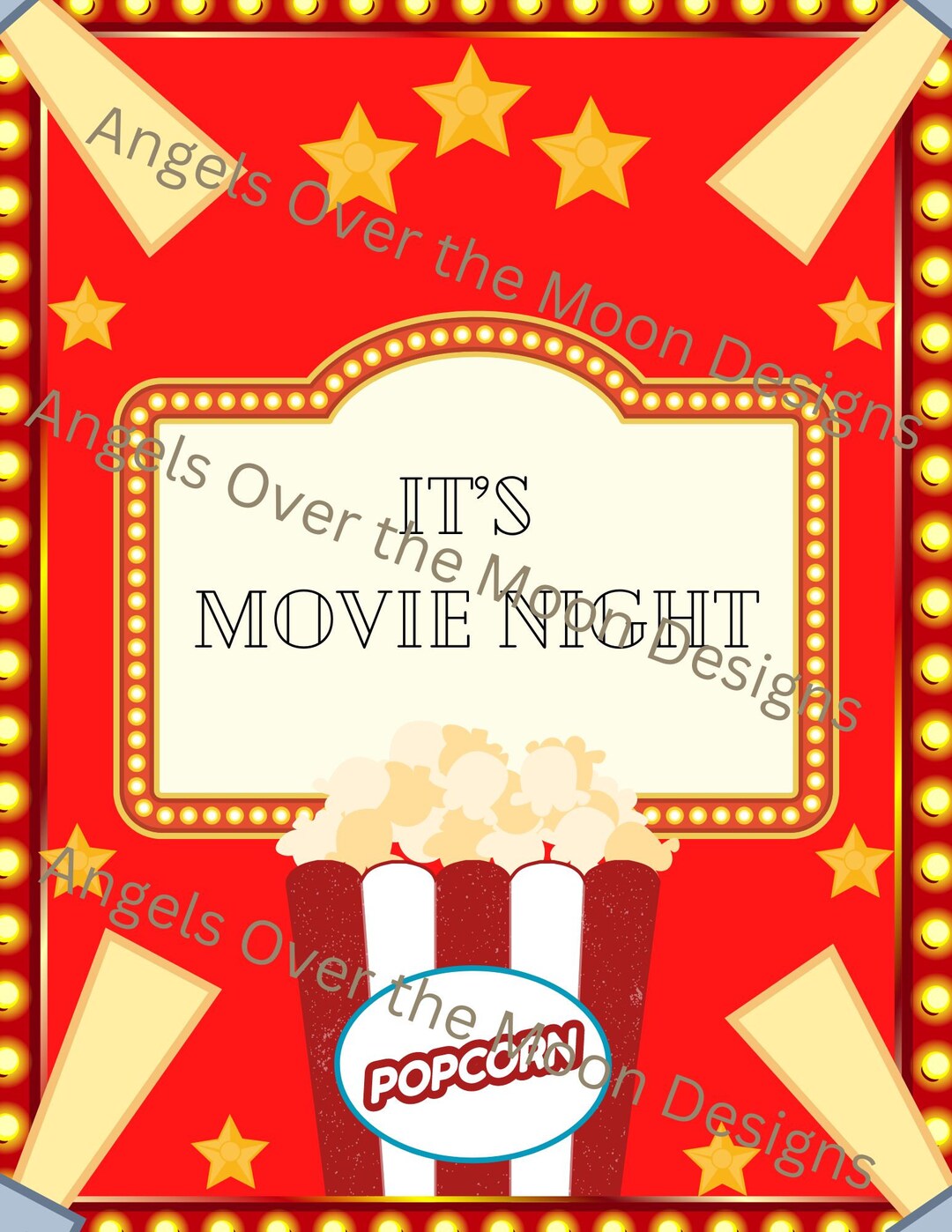Movie Night Printable Sign - Etsy Australia
