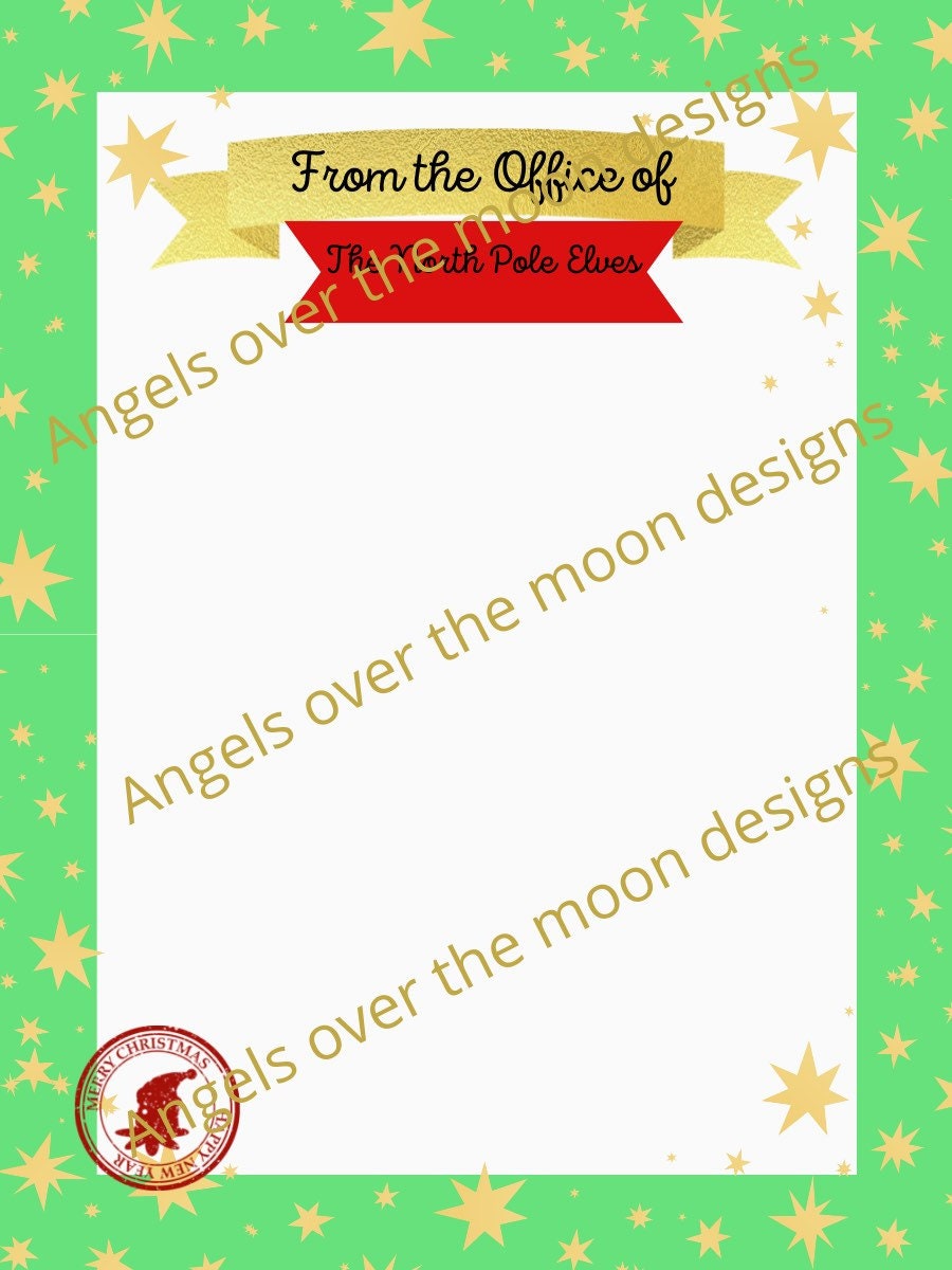 Elf on the Shelf Letter Printable Template - Etsy