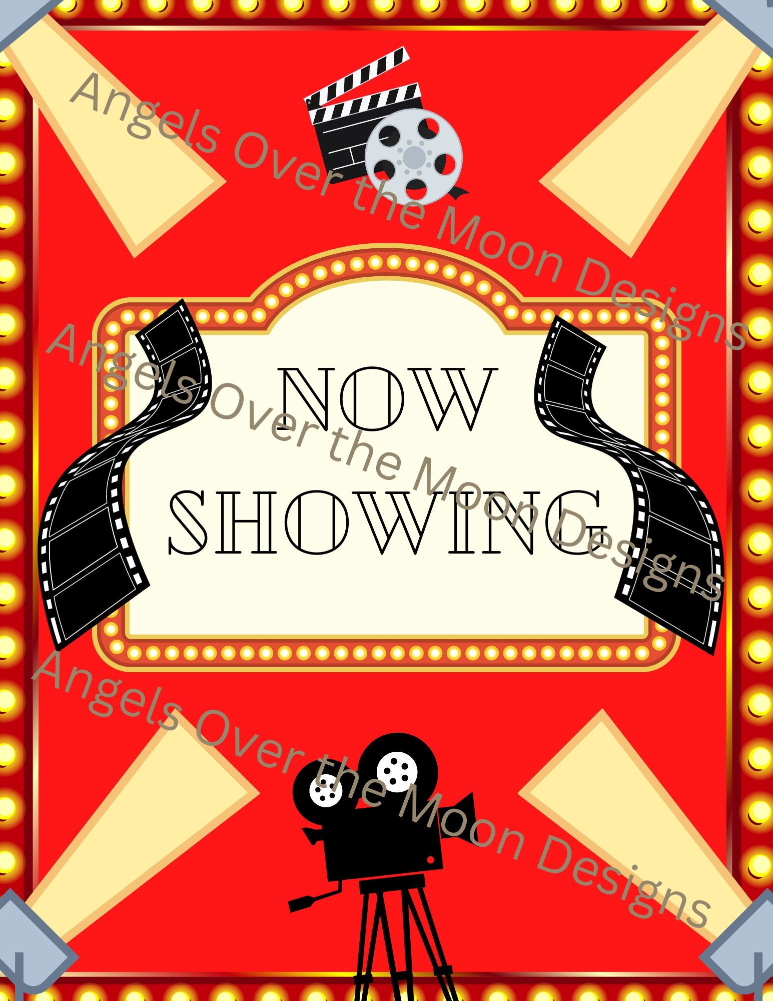 Movie Night Sign Now Showing Printable - Etsy