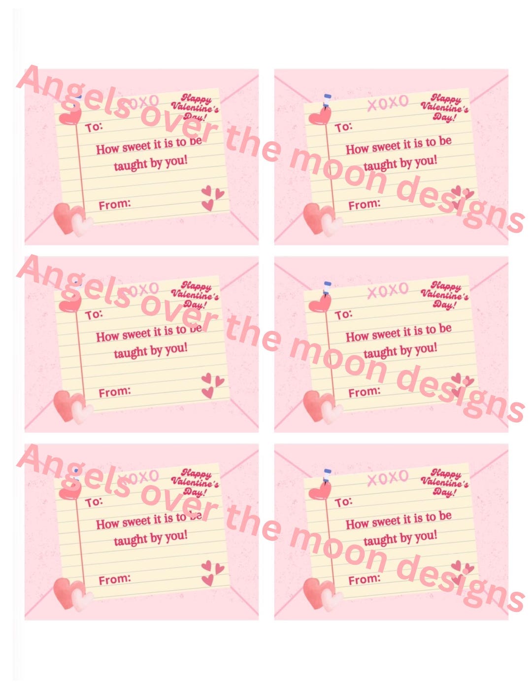 Valentine Teacher Gift Tags *printable* - Etsy