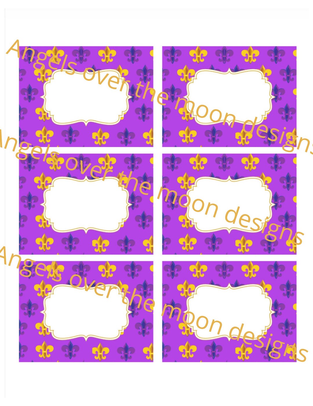 Mardi Gras Labels printable - Etsy