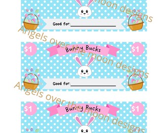 Easter Bunny Bucks Printables Easter Play Money Easter Egg - Etsy
