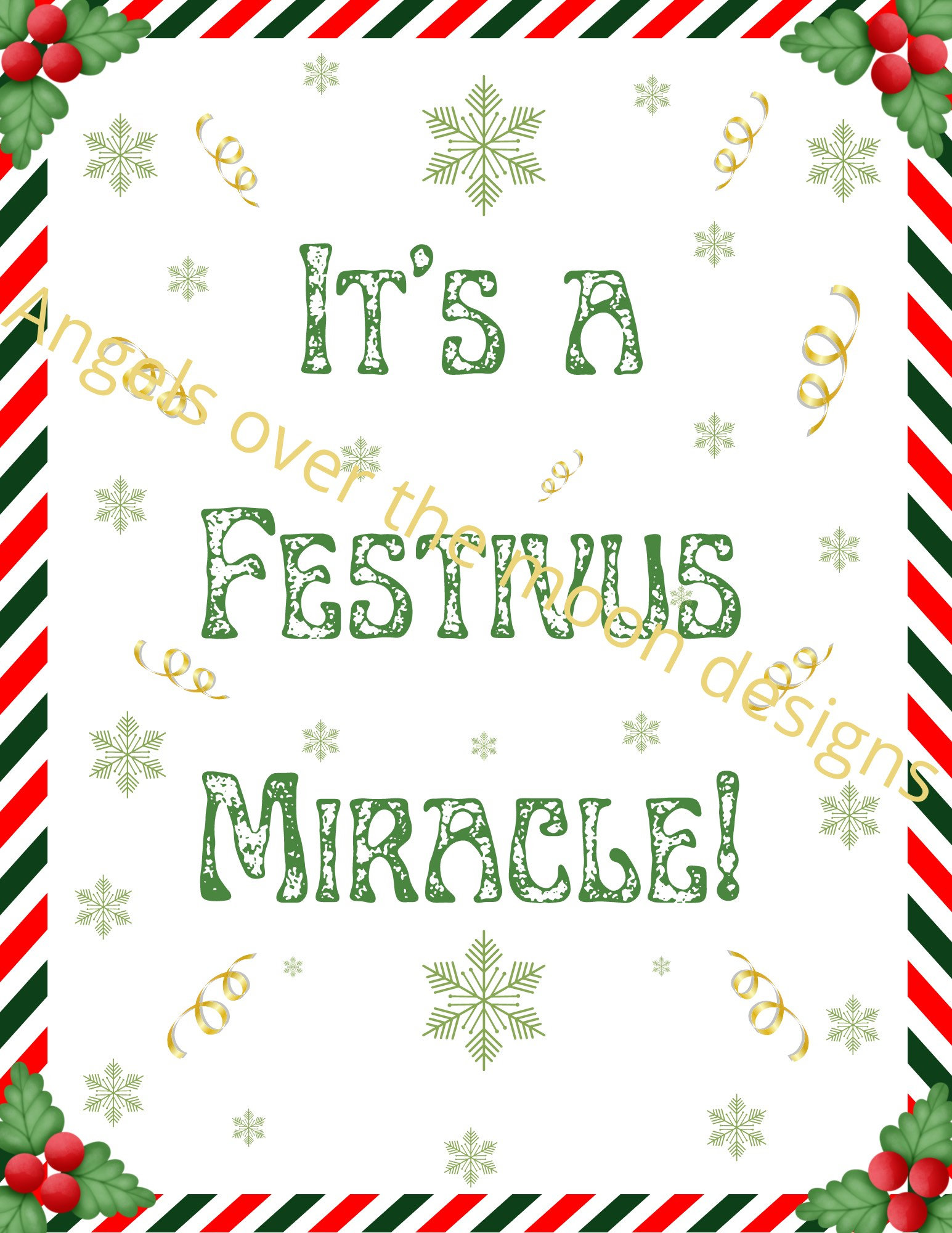 Seinfeld festivus Miracle Printable Sign | Etsy