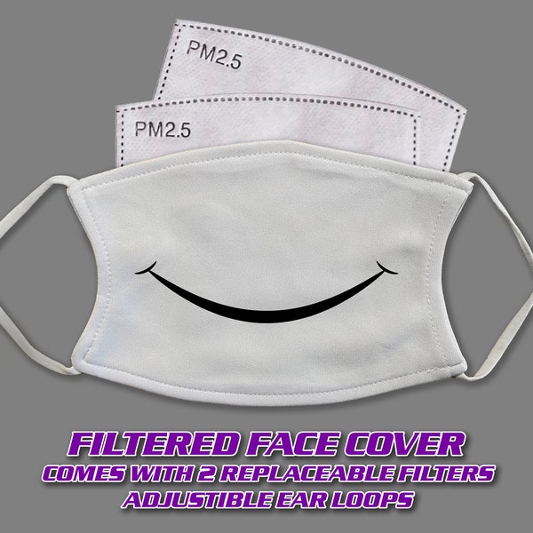 Smiling Face Mask - Etsy