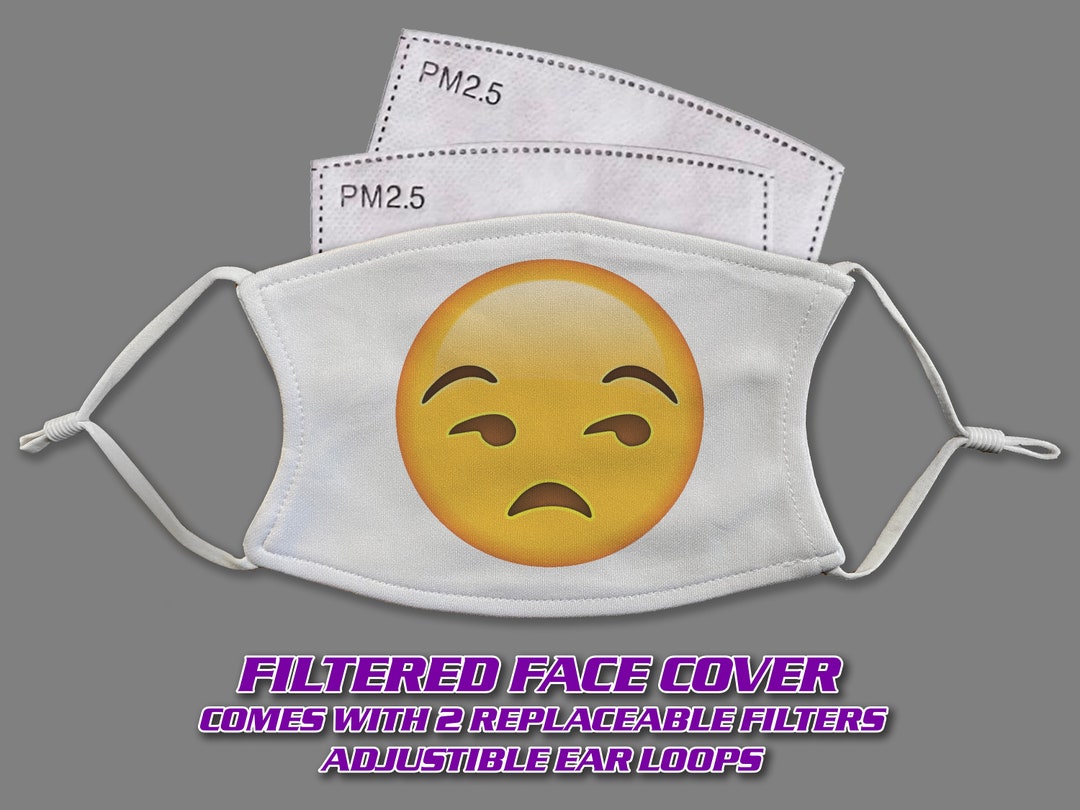 Ehh Emoji Inspired Fashion Face Cover - Etsy