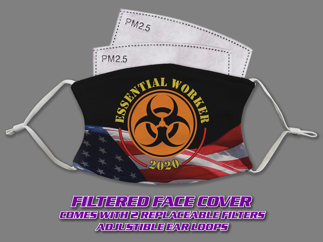 Essential Worker Inspired Fashion Face Cover - Etsy