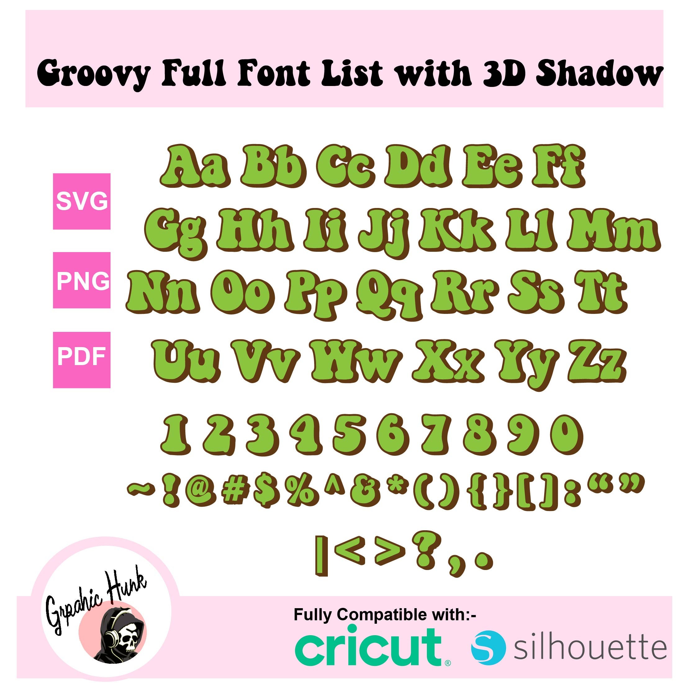 GROOVY FONT SVG Retro Alphabet Svg Vintage Font Svg Groovy - Etsy