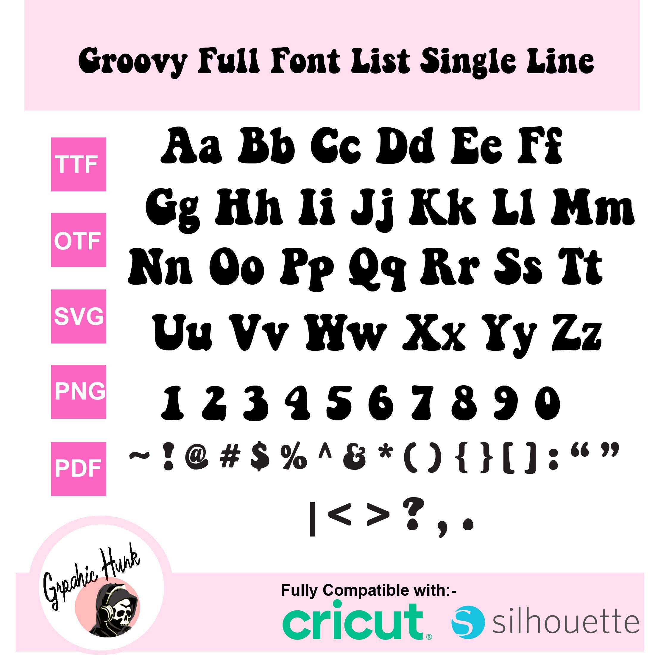 GROOVY FONT SVG Retro Alphabet Svg Vintage Font Svg Groovy - Etsy