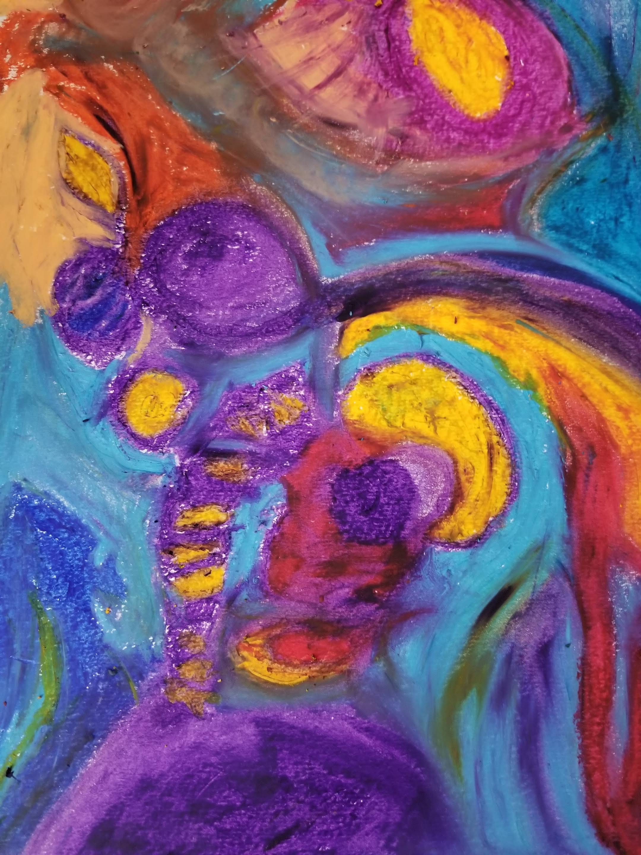 Creation Pastel Oil Painting 2017 Maya Allan - Etsy