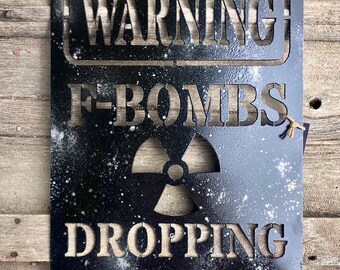 F Bomb Sign - Etsy