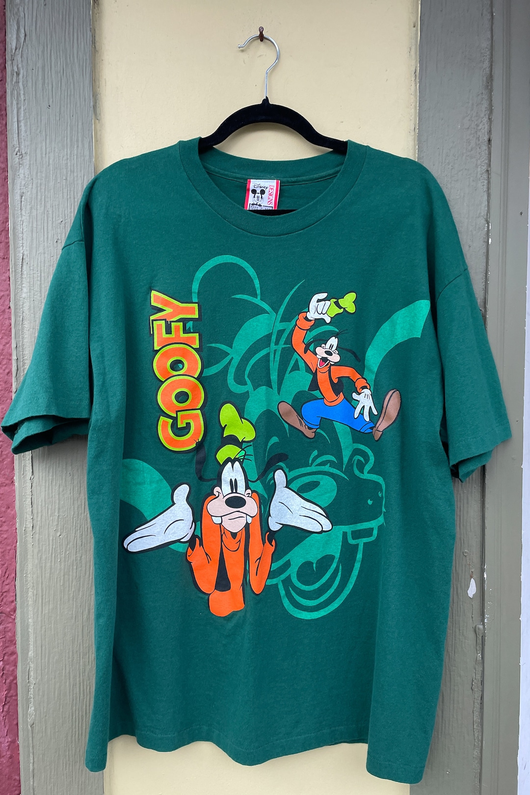 Vintage 1990s Forest Green Goofy T-shirt DISNEY Single Stitch L XL - Etsy