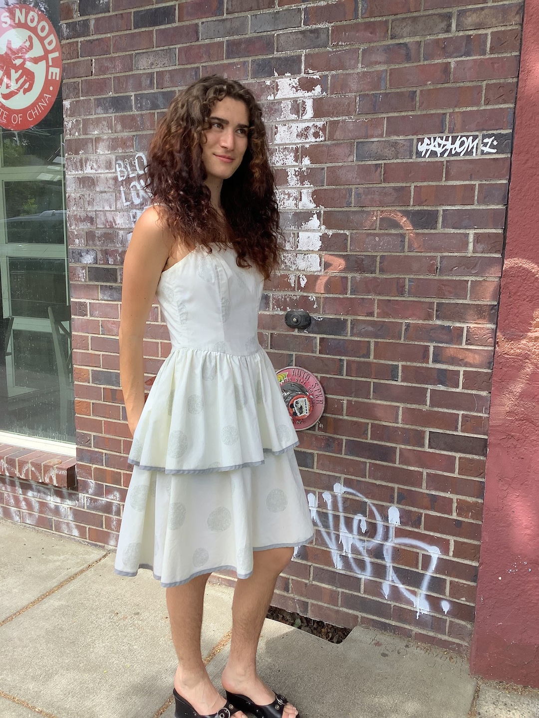 80s Vintage Tiered Sundress Handmade - Etsy