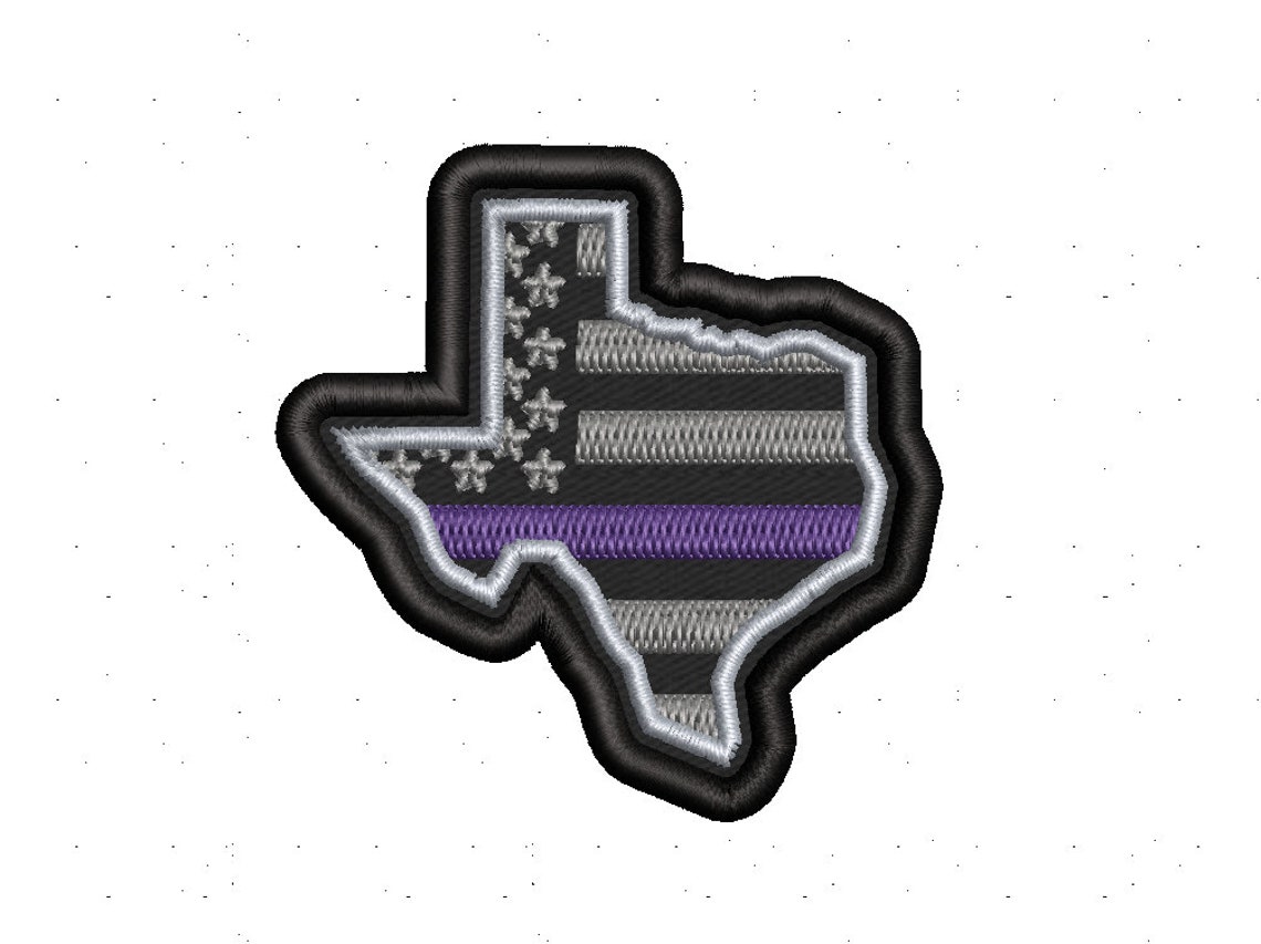 USA States Thin Purple Line Morale Patch Sew Iron Hook on - Etsy