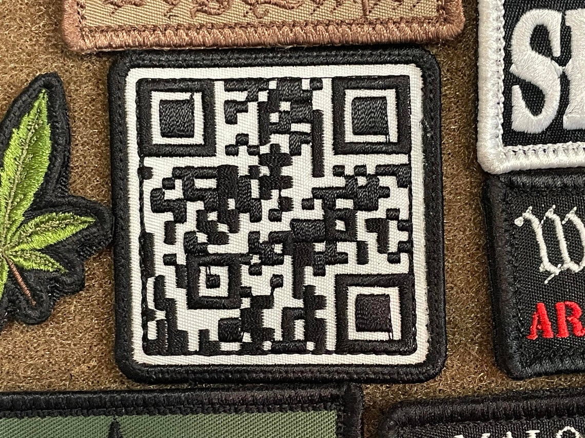 Custom STATIC Link QR Code Embroidery Patch Sew-on Iron-on - Etsy