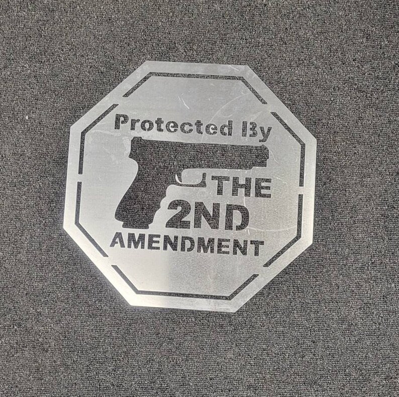 Protected by 2nd Amendment Sign - Etsy