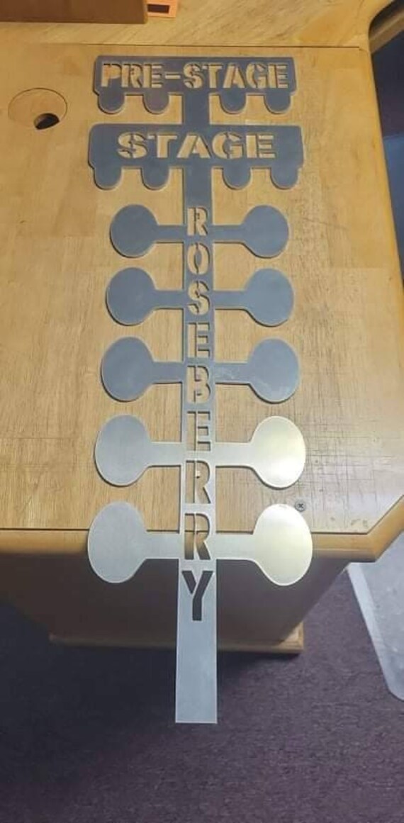 Staging Tree Drag Racing Drag Strip / Aluminum Art Sign | Etsy