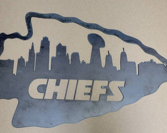 Chiefs Metal Sign - Etsy