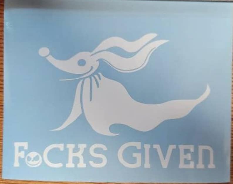 Zero F Given, Nightmare Before Dog, Jack Skelton, Window Decal - Etsy