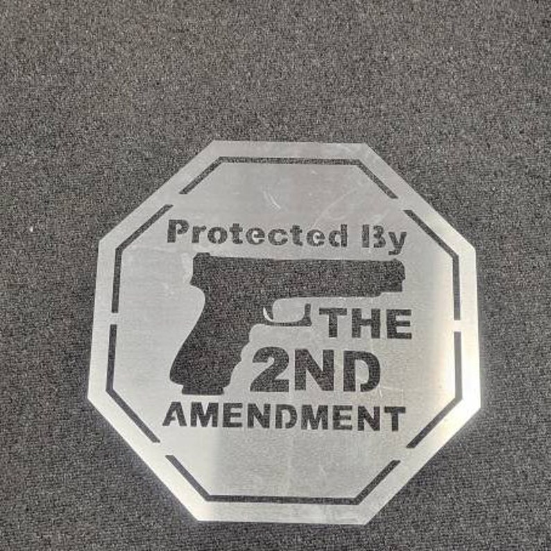 Protected by 2nd Amendment Sign - Etsy