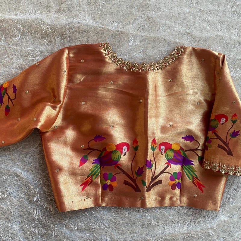 Pure Paithani Blouses - Etsy