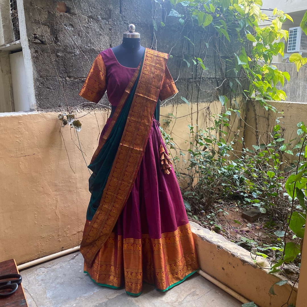 Wedding Lehenga Choli/ Langa Voni With Dupatta /teen Lehenga ...