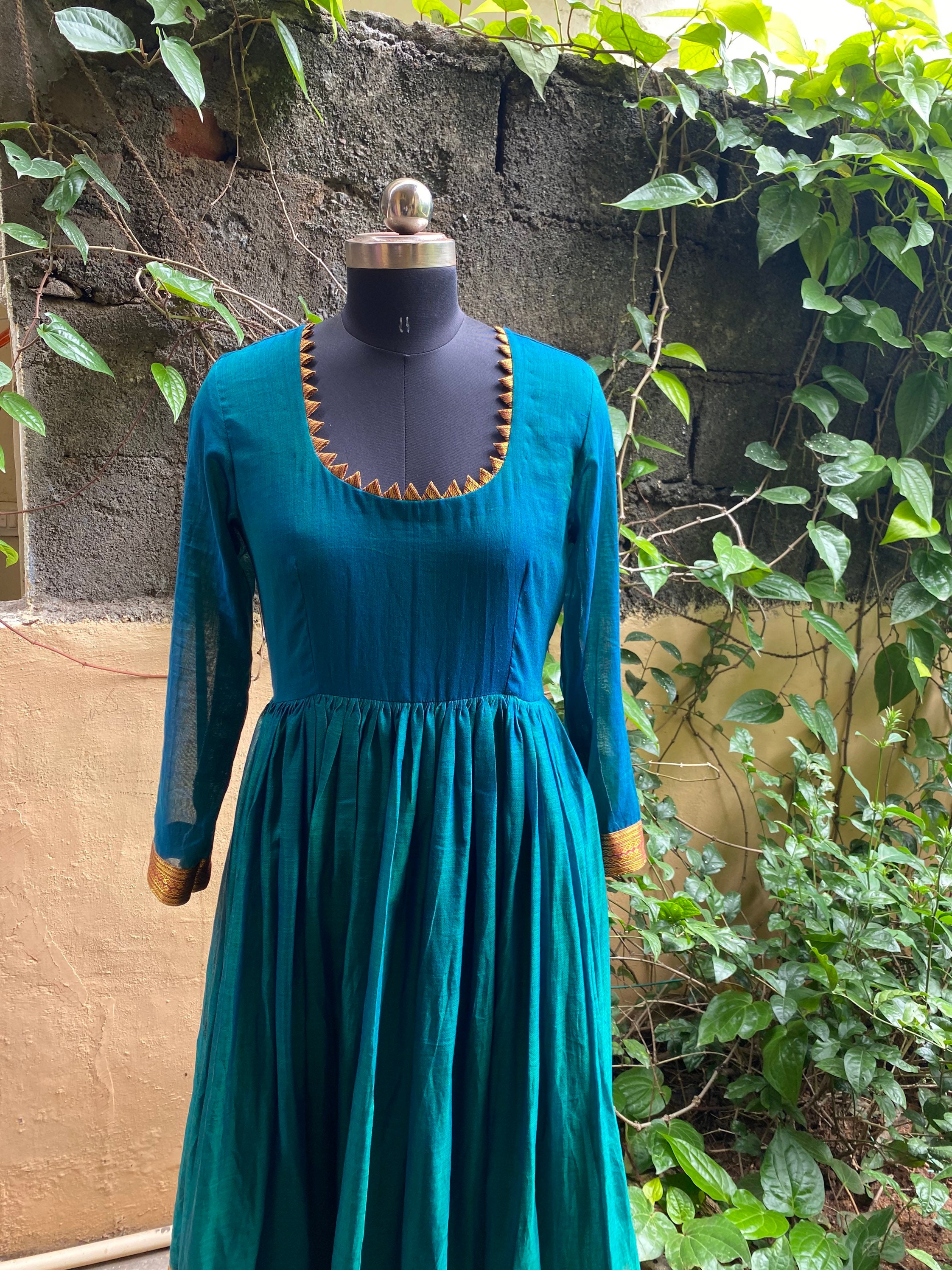 Anarkali Usa / Anarkali Kurta Full Sleeve / Pure Handloom - Etsy