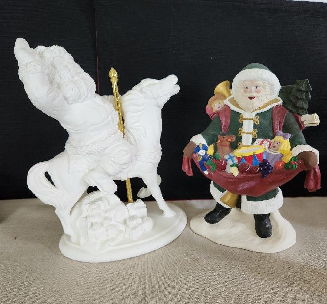 Ceramics Santas, One to Paint - Etsy