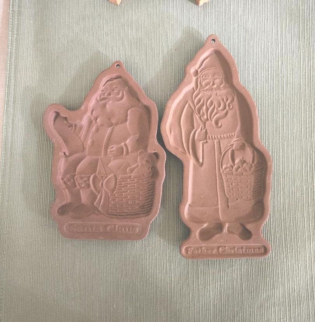Santa Ceramic Cookie Molds - Etsy