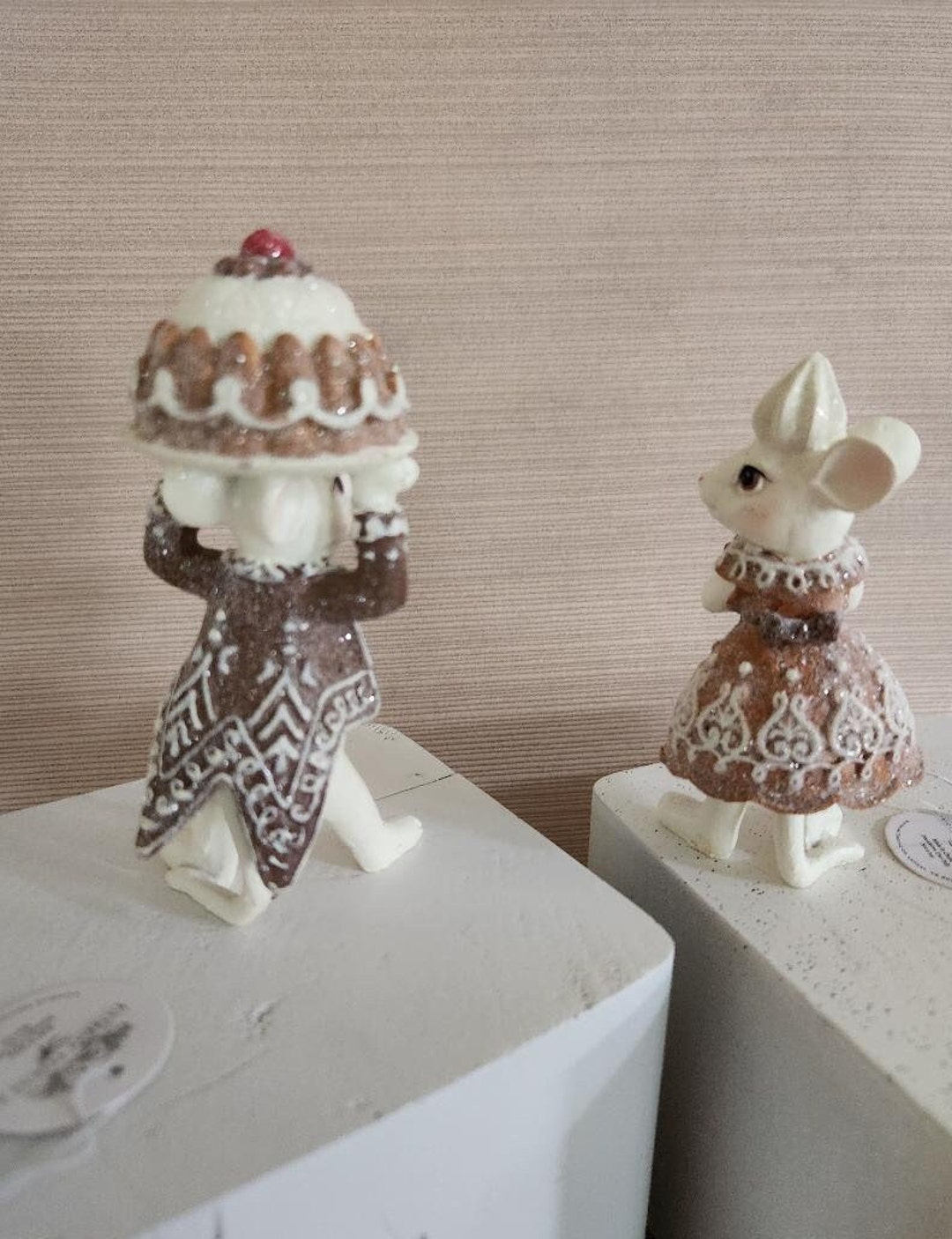 Vintage Gingerbread Mice Ornaments - Etsy