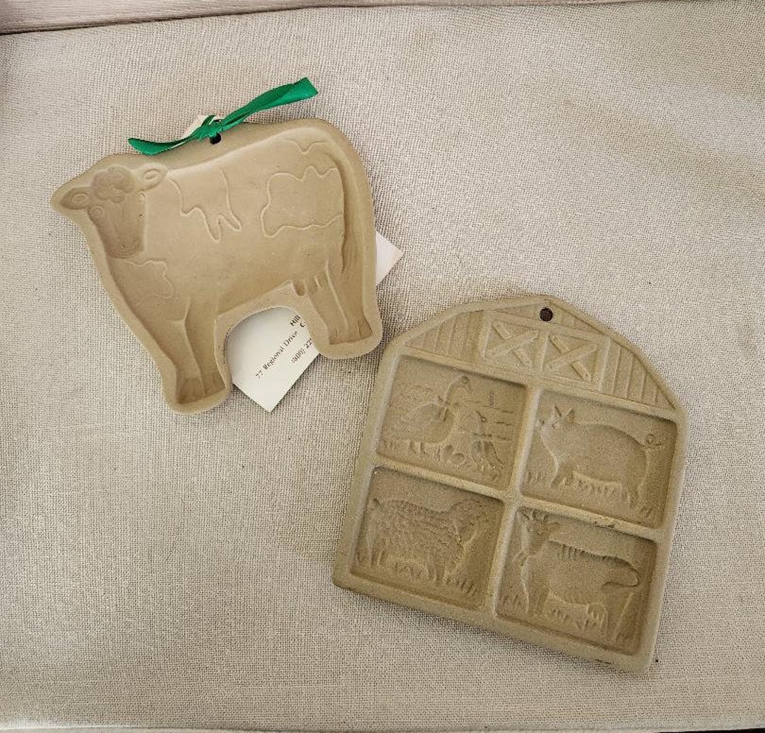 Ceramic Cookie Mold Farmyard Animals - Etsy