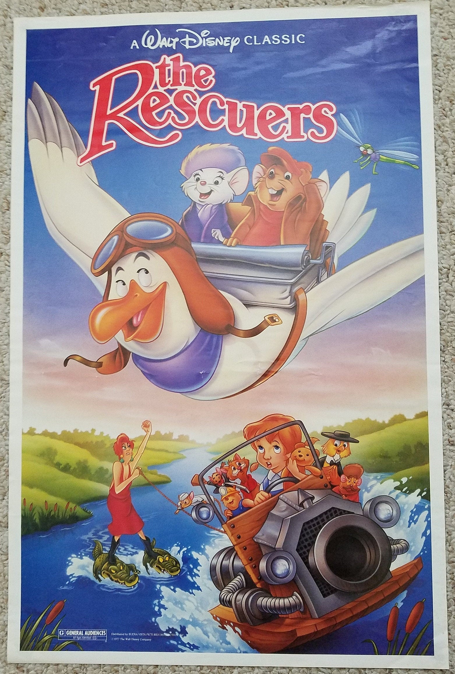 Vintage Disney Rescuer's Poster - Etsy