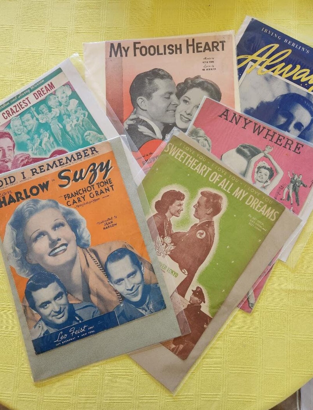 Vintage Movie Songs Sheet Music - Etsy