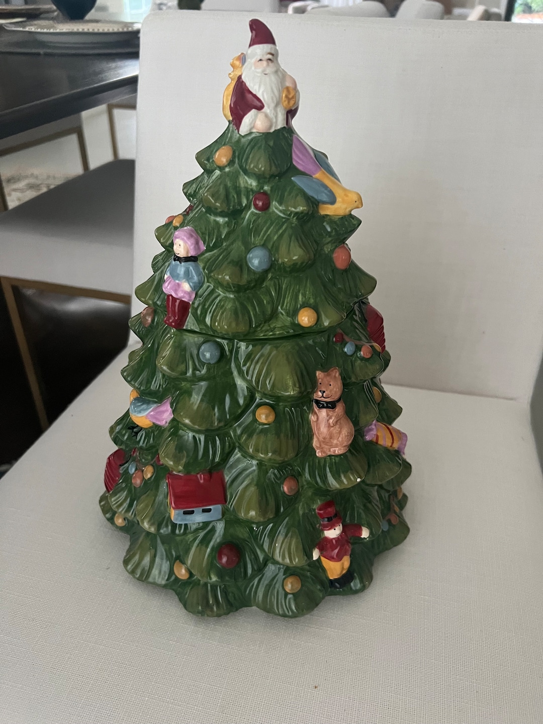 Vintage Spode Christmas Tree Cookie Jar & Lid - Etsy