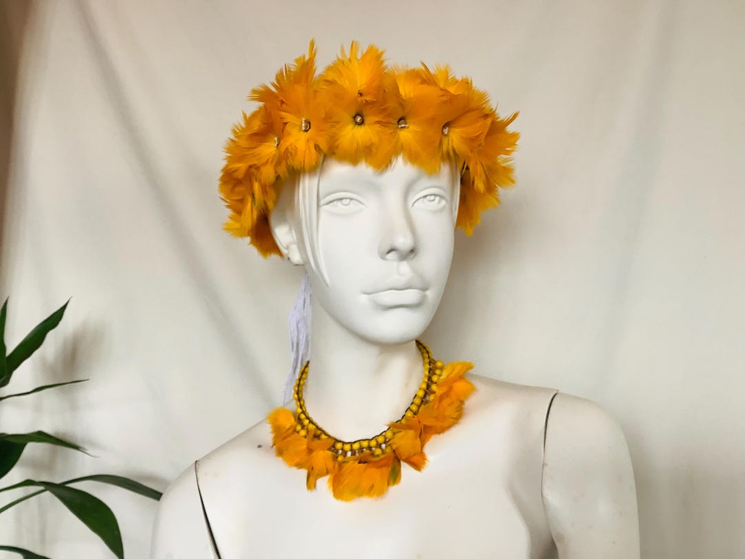 Headband/tiara, Necklace, Handmade Cruelty Free Sustainable Molted ...