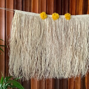 33” Waist /hips Natural Organic Wild Palm Leaves, Indigenous Handmade ...