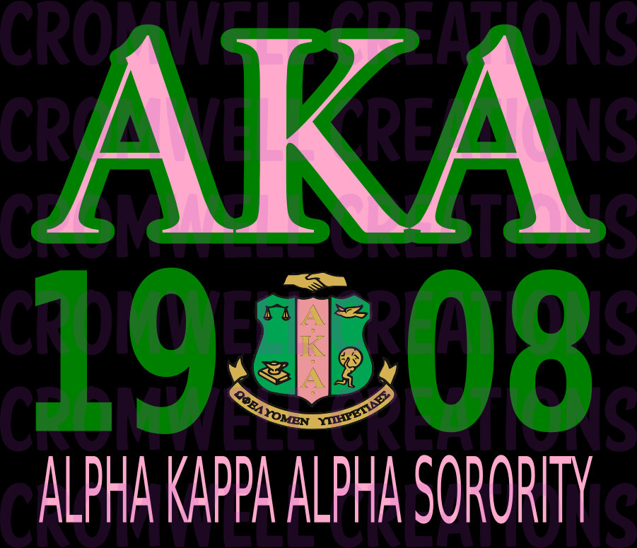 Alpha Kappa Alpha Crest 1908 SVG AKA SVG 1908 Alpha Kappa | Etsy