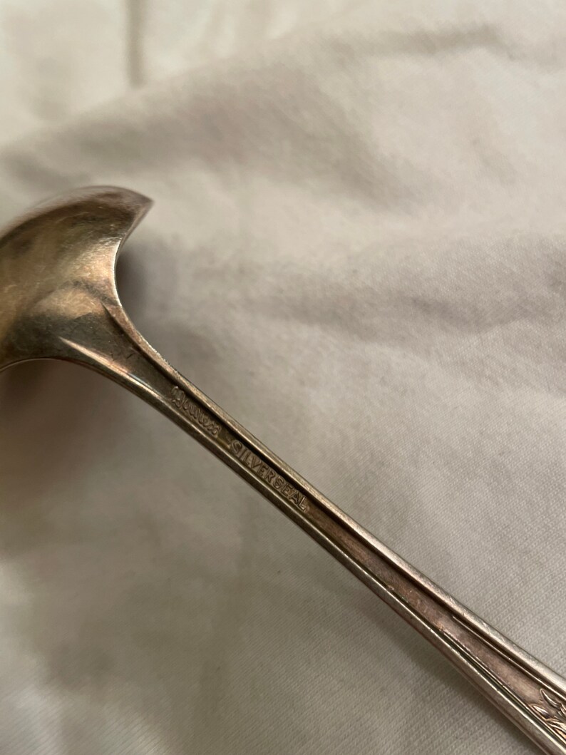 Yourex Silverplate Set. 1 Small Ladle, 6 Teaspoons, 6 Soup Spoons, 5 ...