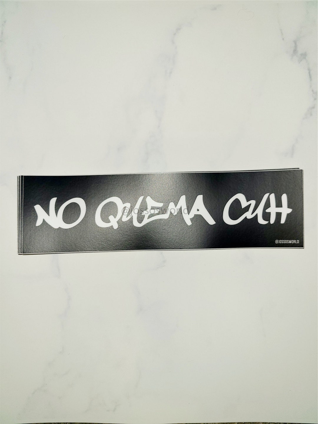 No Quema Cuh Bumper Sticker Truck Sticker Spanish Sticker Cuh Sticker ...