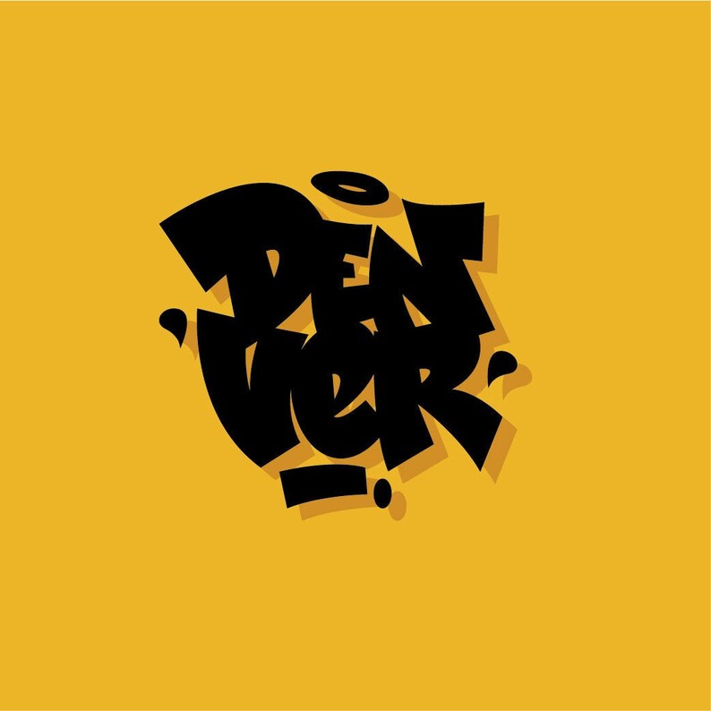 Denver City Graphic Unique Vector Graffiti Logo Svg - Etsy