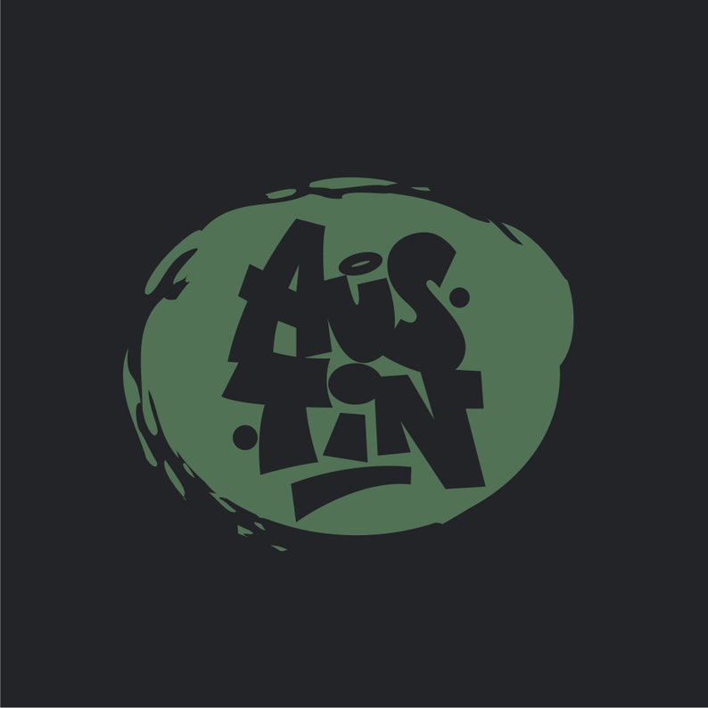 Austin Graffiti Logo City Svg Download Vector Pdf Graphic Street Style ...