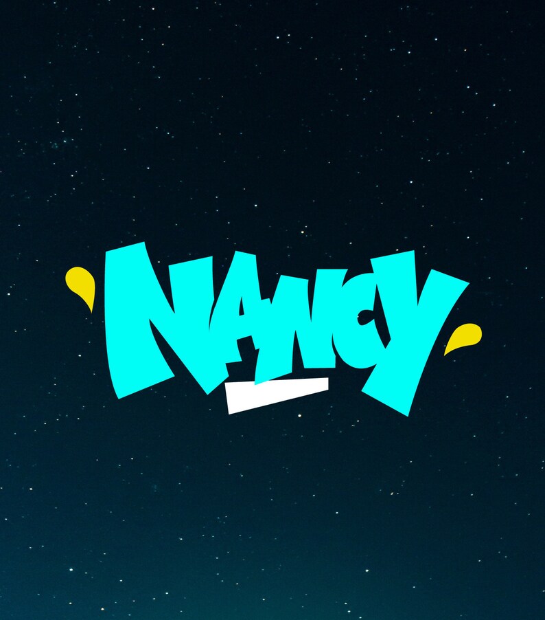 Nancy Vector Sticker Graffiti Style Graphic to Download Gift Unique ...