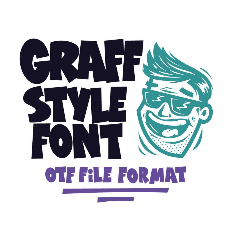 Graffiti Font Otf File Vector Svg Font Create Own Style Logo - Etsy ...