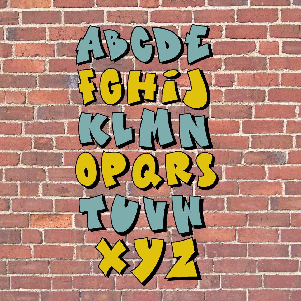 Graffiti Font Otf File Vector Svg Font Create Own Style Logo - Etsy