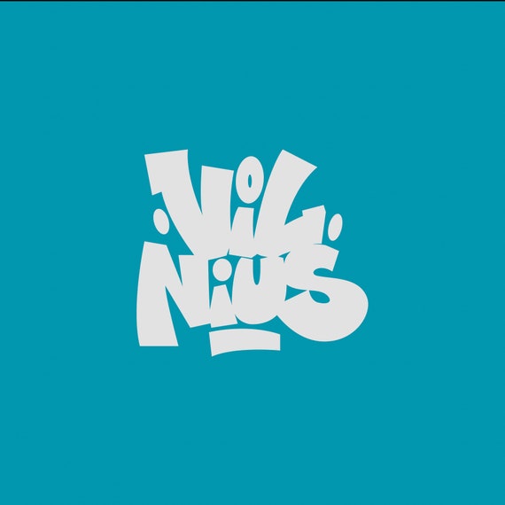 Vilnius Logo Graffiti Vector File Download Svg Sticker Tag - Etsy