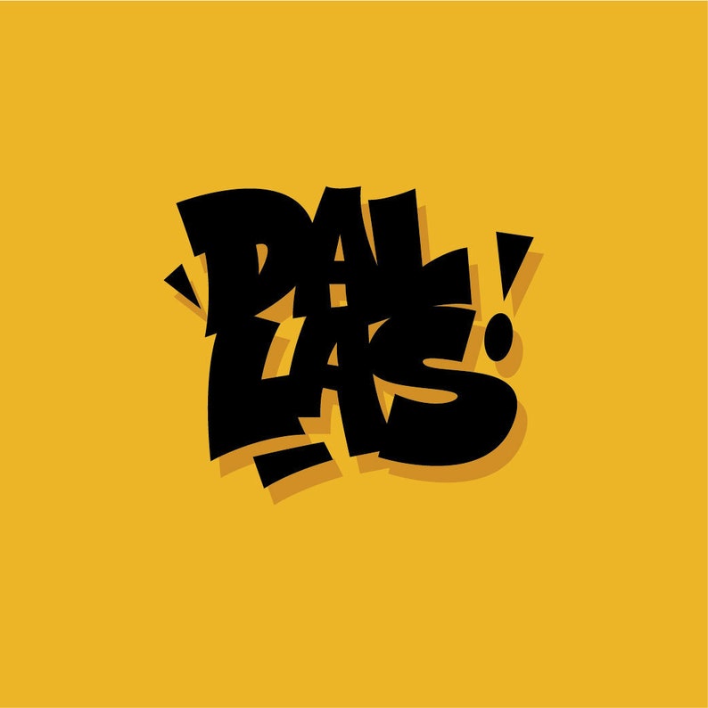 Dallas City Vector Graffiti Logo Svg - Etsy