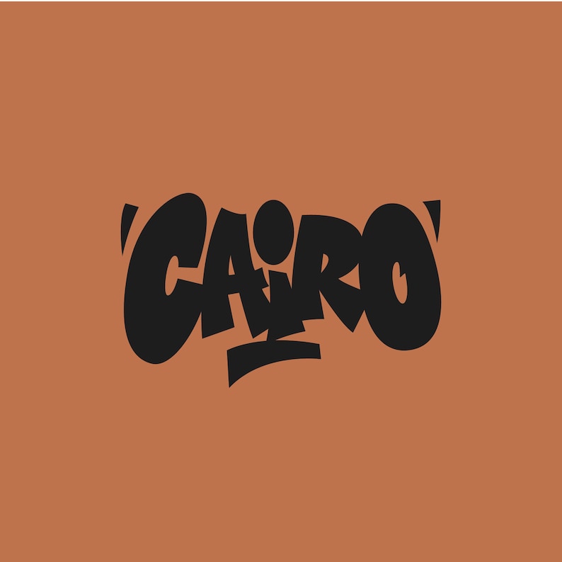 Cairo Graffiti Logo City Svg Download Vector Pdf Graphic Street Style ...