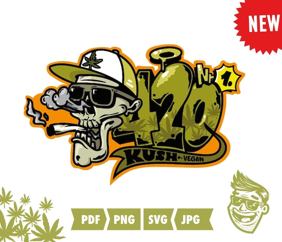 420 Download Marijuana Vector Sticker Dope Smoke Png Design | Etsy